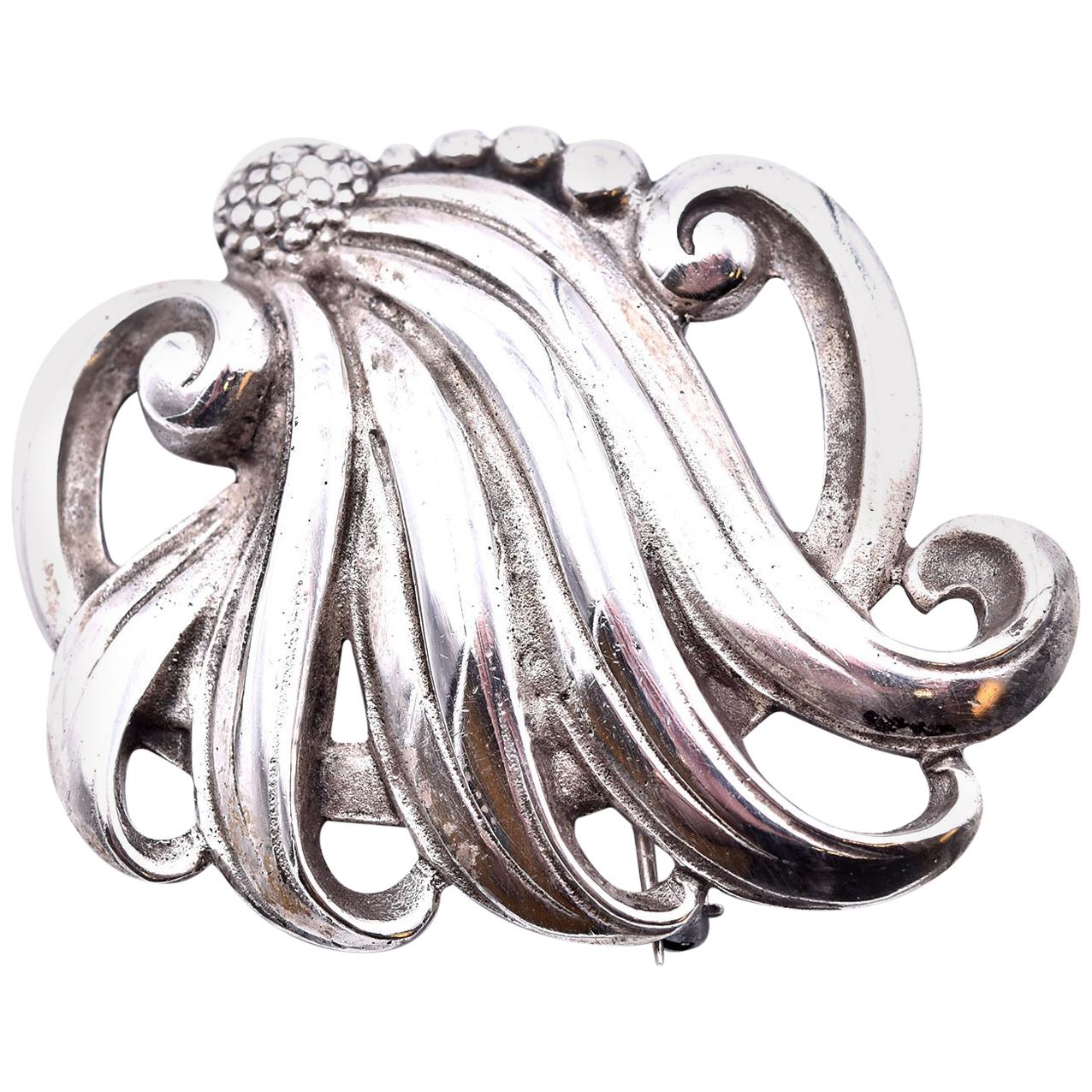 Sterling Silver Viking Graft Vintage Pin at 1stDibs | sorrento sterling ...