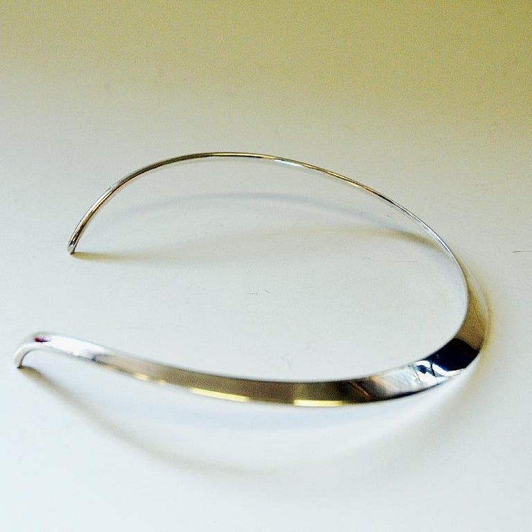 Sterling Silver Vintage Neck Ring by N.E. From, Denmark, 1960s For Sale ...