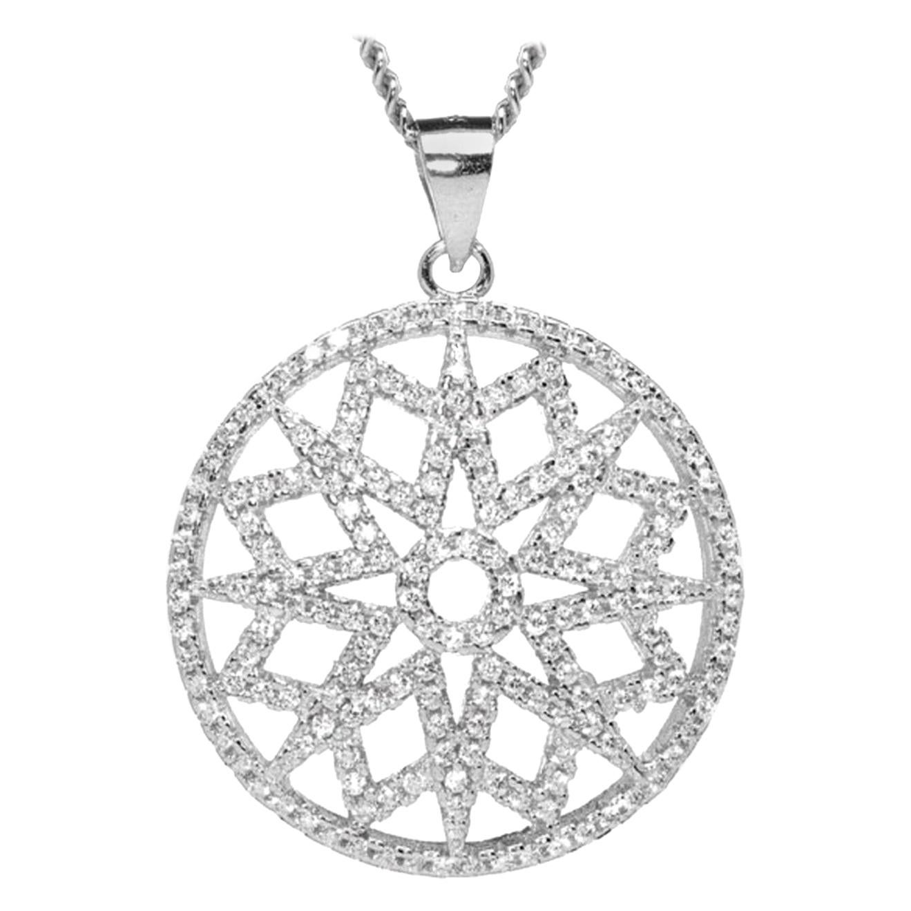 White Diamond Ruby Snake Necklace Italian Silver Chain J Dauphin For ...