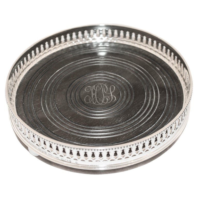 Sterling Silver Wine Coaster For Sale at 1stDibs