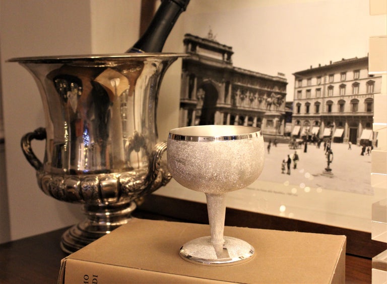 Sterling Silver Wine Cup, Moon, Medium, 1 Piece, Italy For Sale at 1stDibs