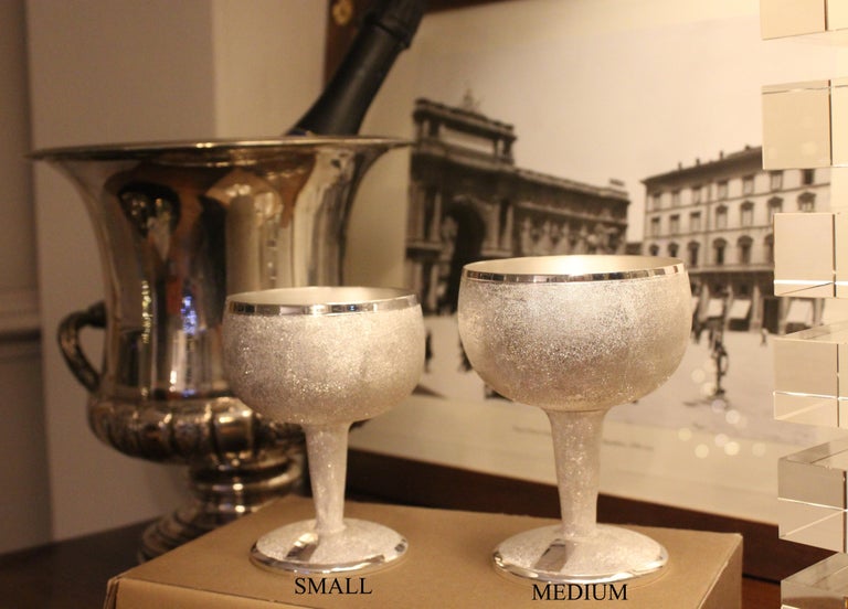 Sterling Silver Wine Cup, Moon, Medium, 1 Piece, Italy For Sale at 1stDibs