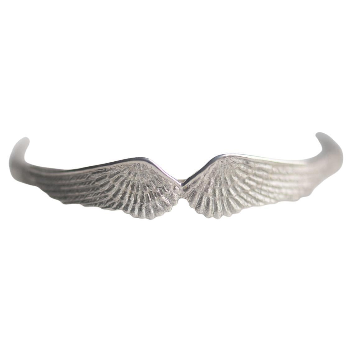 Sterling Silver Wing Cuff Bracelet For Sale at 1stDibs