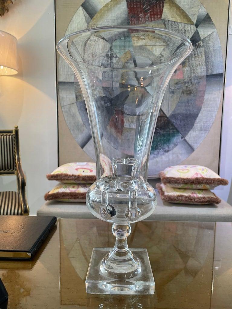 Steuben Attributed Trophy Trumpet Vase For Sale at 1stDibs