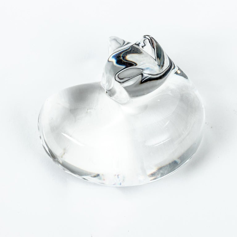 Steuben Cat Hand Cooler at 1stDibs