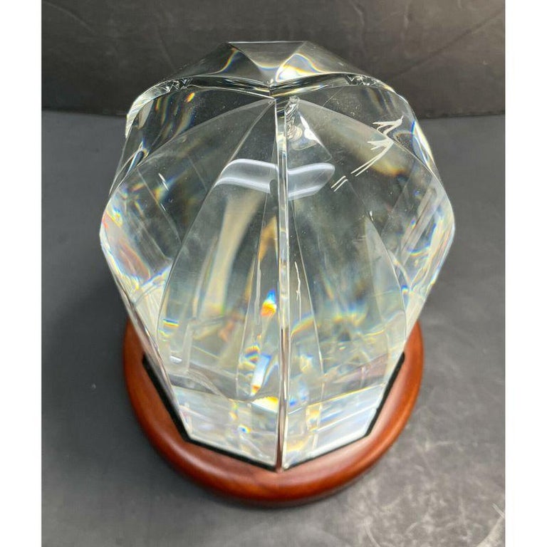 Steuben Engraved Glass Sculpture Bird Song by Peter Aldridge and Jane ...