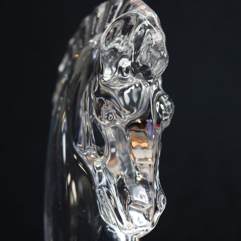 Steuben Figurative Crystal Sculpture Knight Chess Piece Paperweight ...