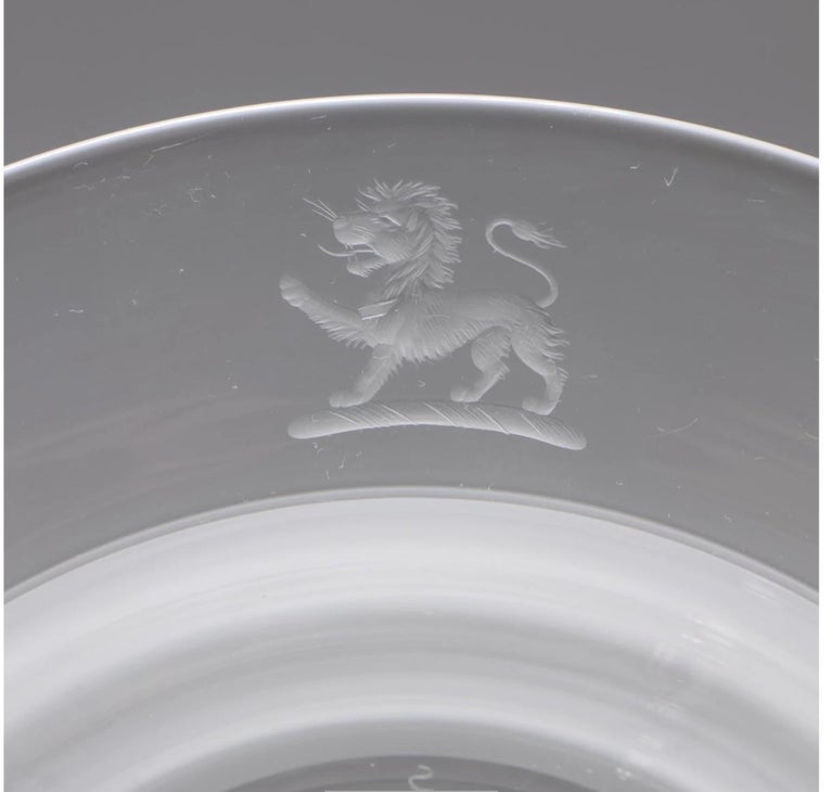 Steuben Glass Engraved Lion Bowls-set of 10--MCM- Provenance For Sale ...