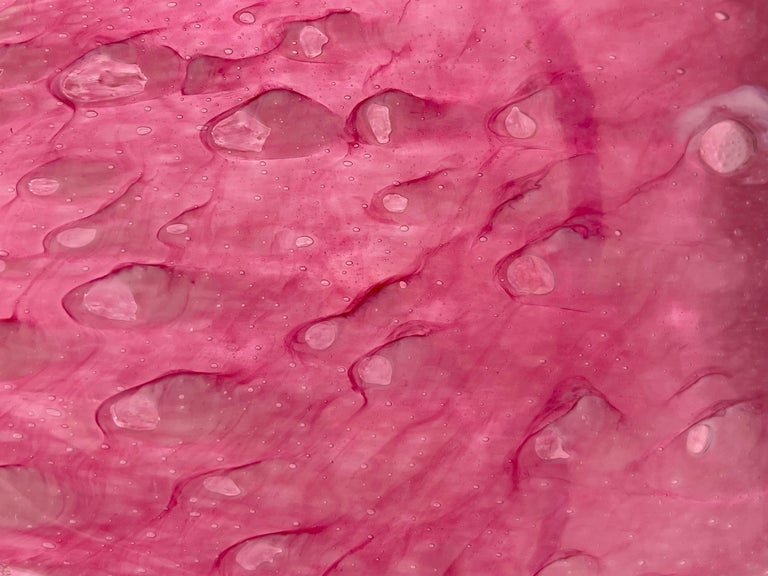 Steuben Gold Ruby Cluthra Glass Vase, Signed. For Sale at 1stDibs