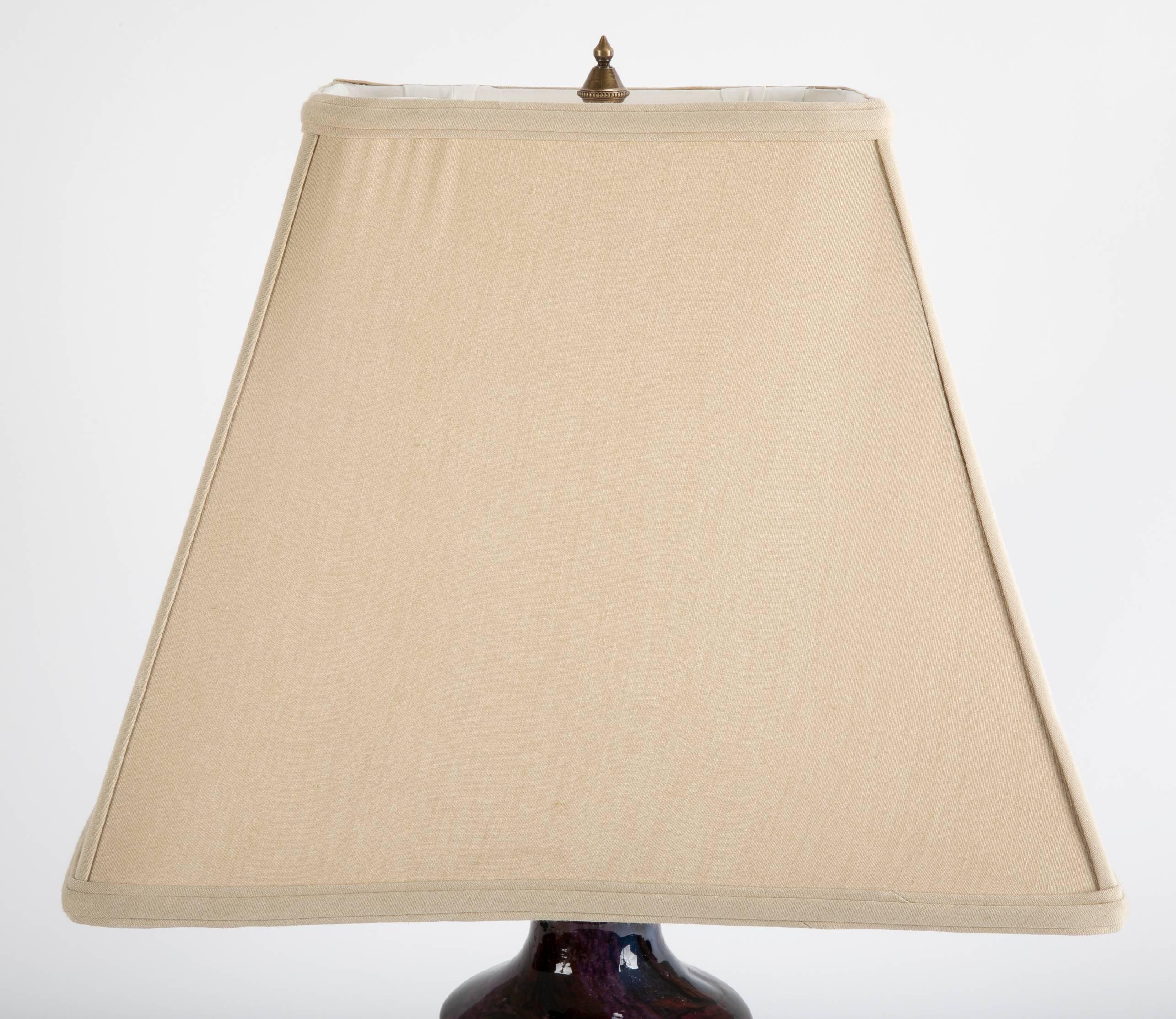 Steuben Moss Agate Glass Table Lamp at 1stDibs | moss lamps for sale