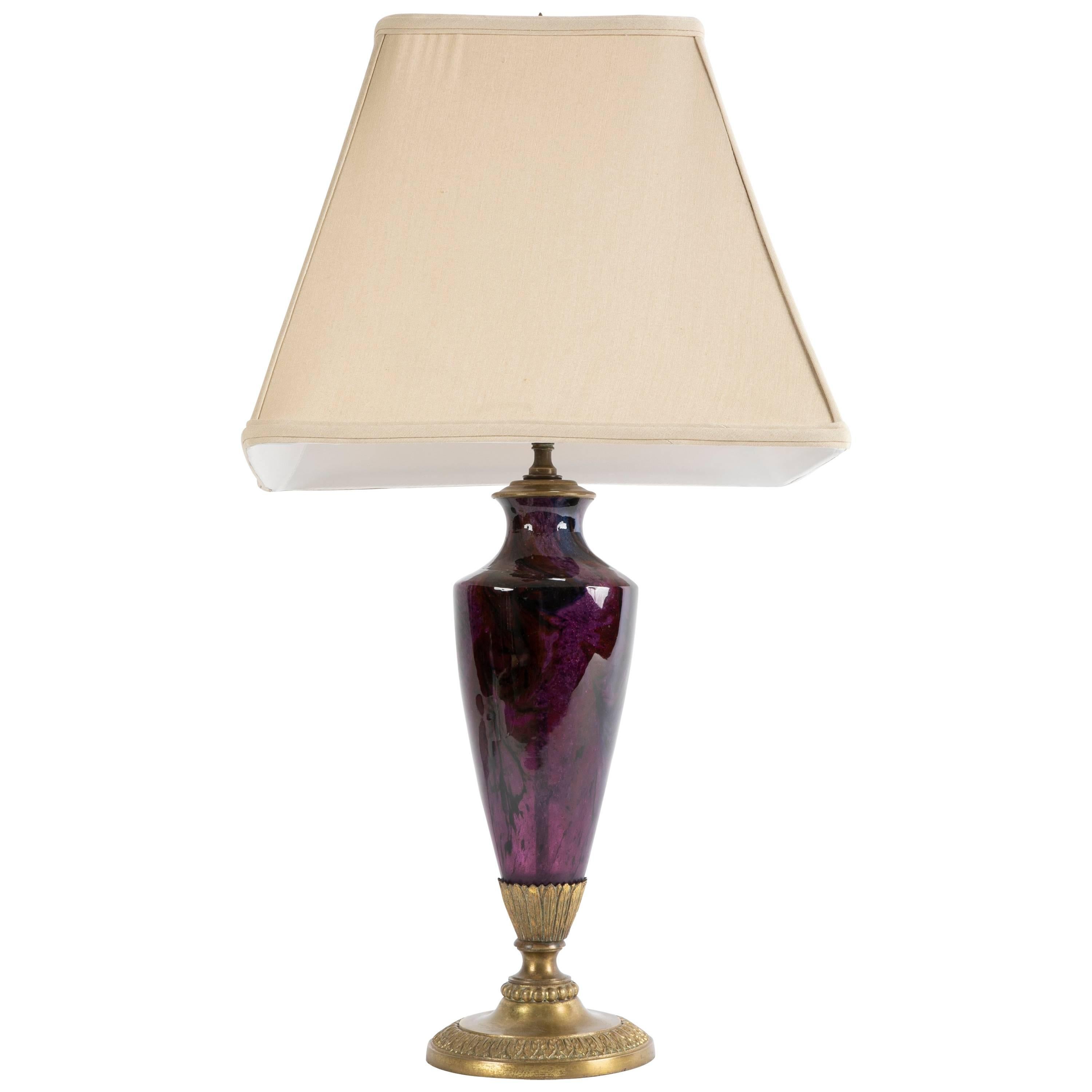 Steuben Moss Agate Glass Table Lamp at 1stDibs | moss lamps for sale