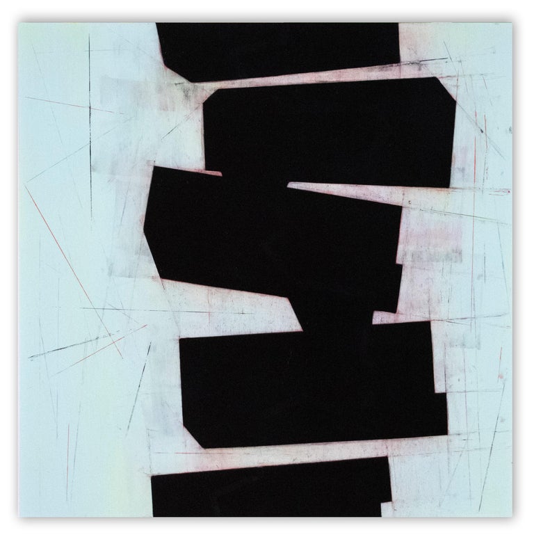 Steve baris - Toppling Q4 (Abstract Painting) For Sale at 1stDibs