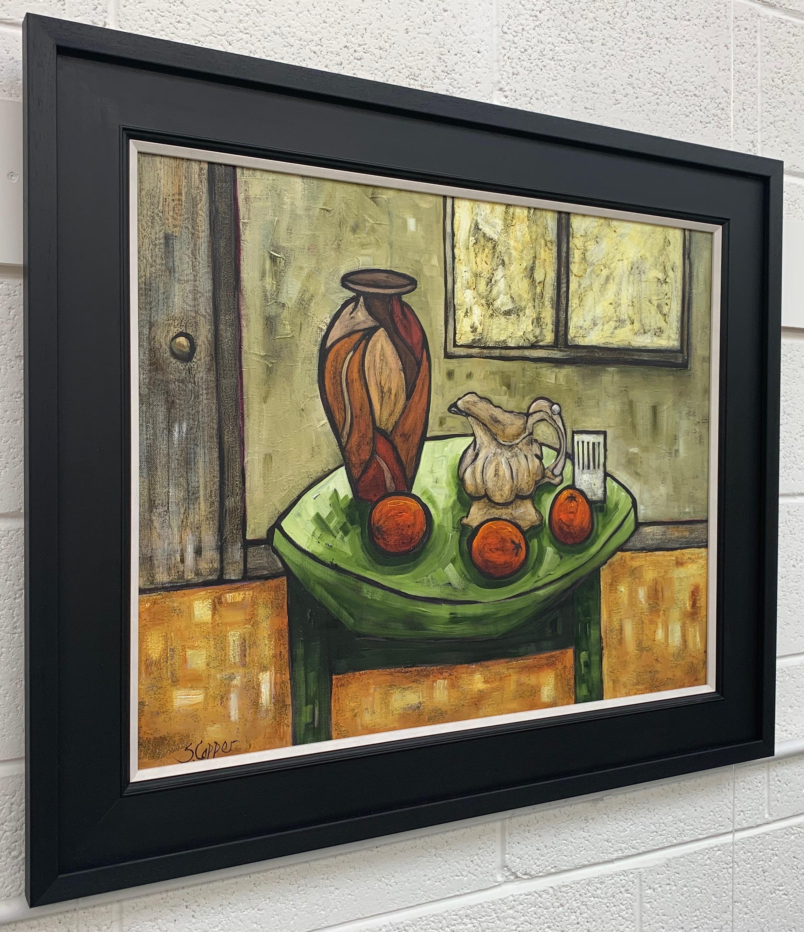 Steve Capper - Cream Jug Still Life Painting by Cubist Fauvist British ...