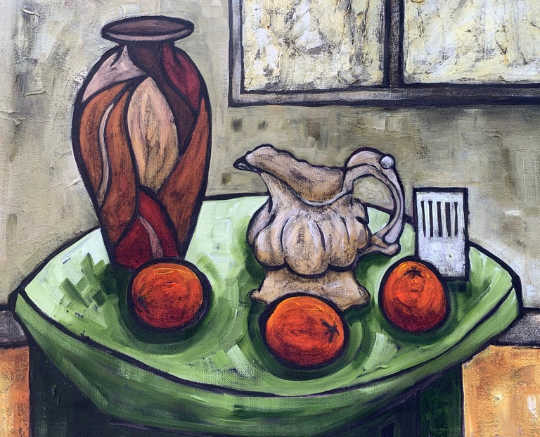 Steve Capper - Cream Jug Still Life Painting by Cubist Fauvist British ...