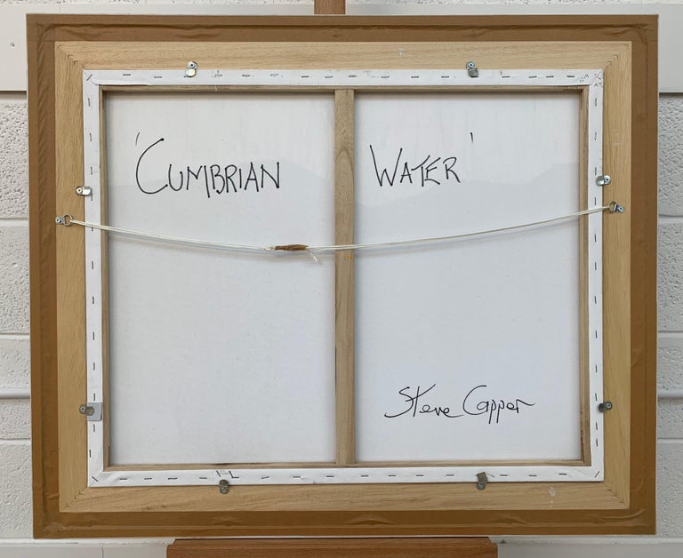 Steve Capper - Cumbrian Water Abstract Landscape Red Green Yellow ...