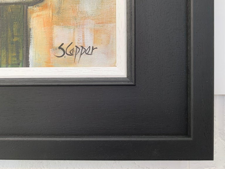 Steve Capper - Still Life Painting Blue Vase Flowers and Apples by ...