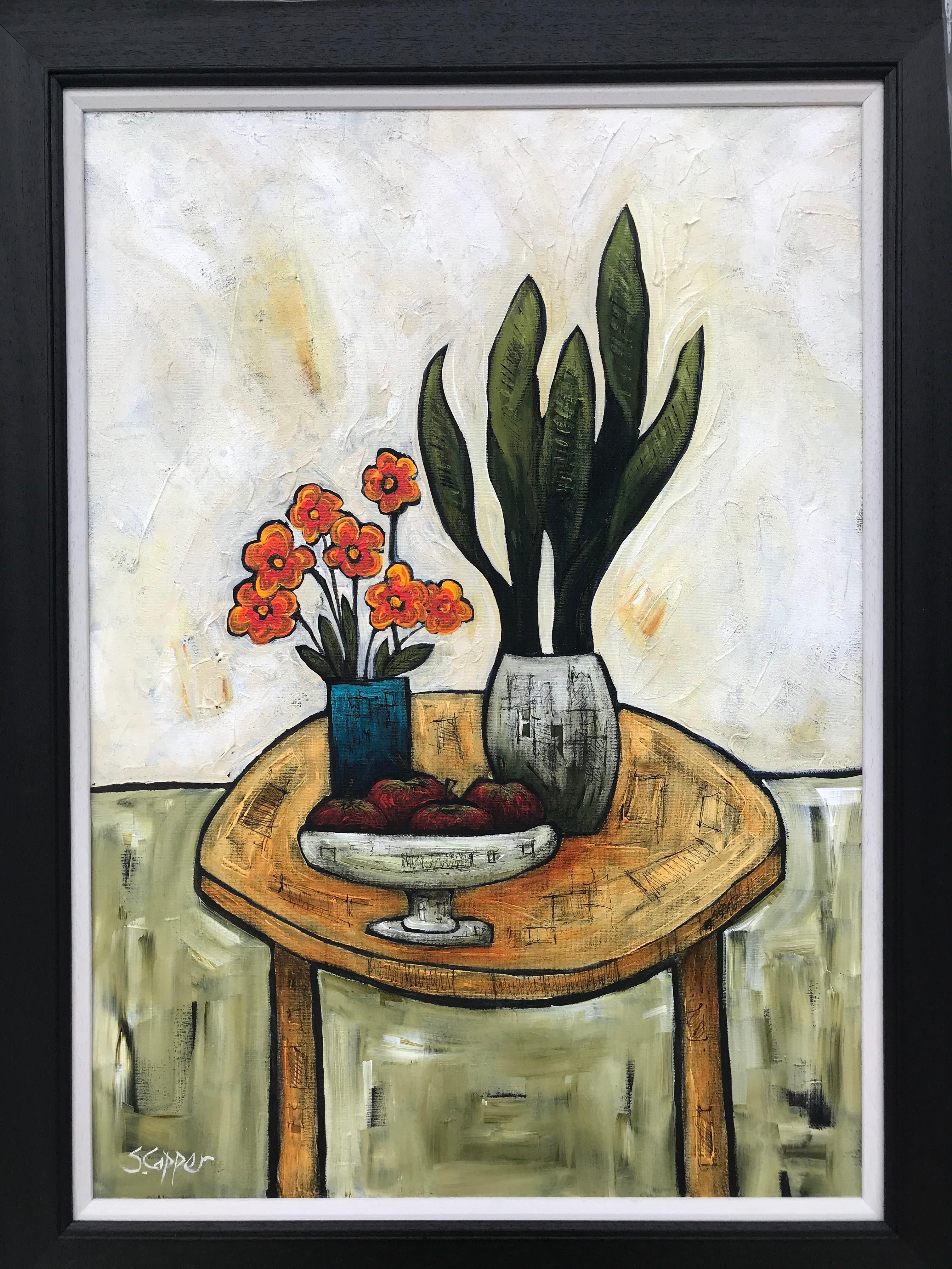 Steve Capper - Still Life Painting Mother in Laws Tongue Plant by ...