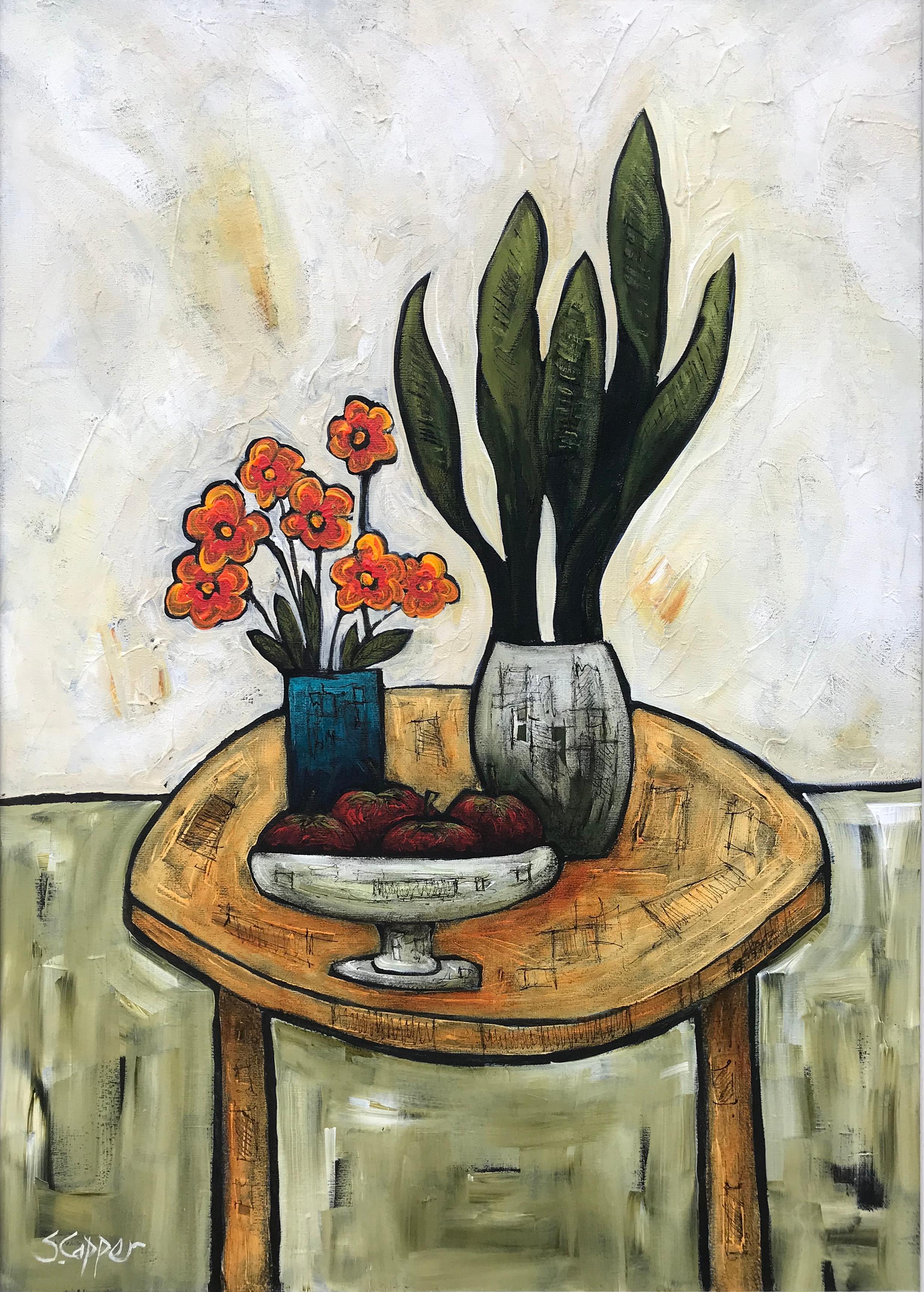 Steve Capper - Still Life Painting Mother in Laws Tongue Plant by ...