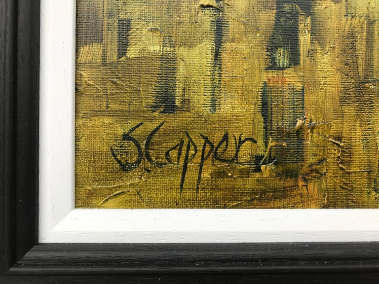 Steve Capper - Still Life Painting of Orchids with Violet Pots by Cubist Fauvist British Artist ...