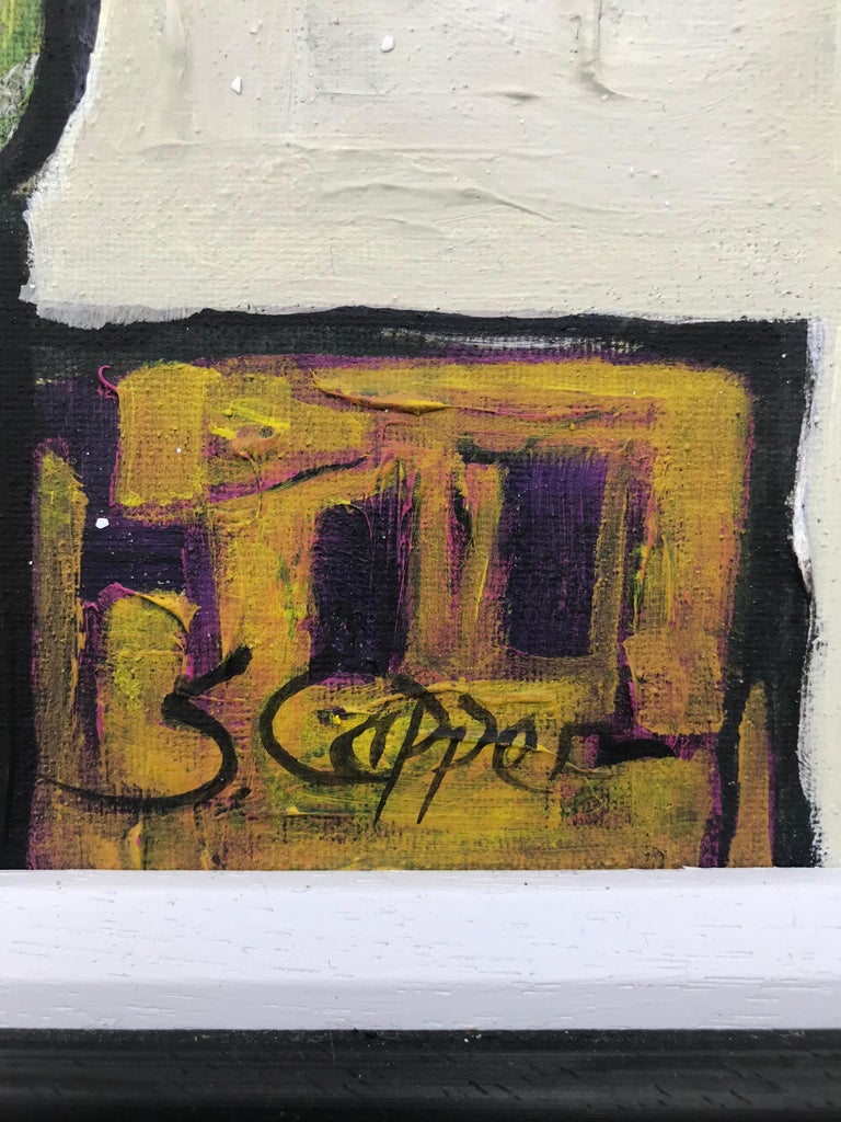 Steve Capper - Still Life Painting of Green Plant by Cubist Fauvist ...