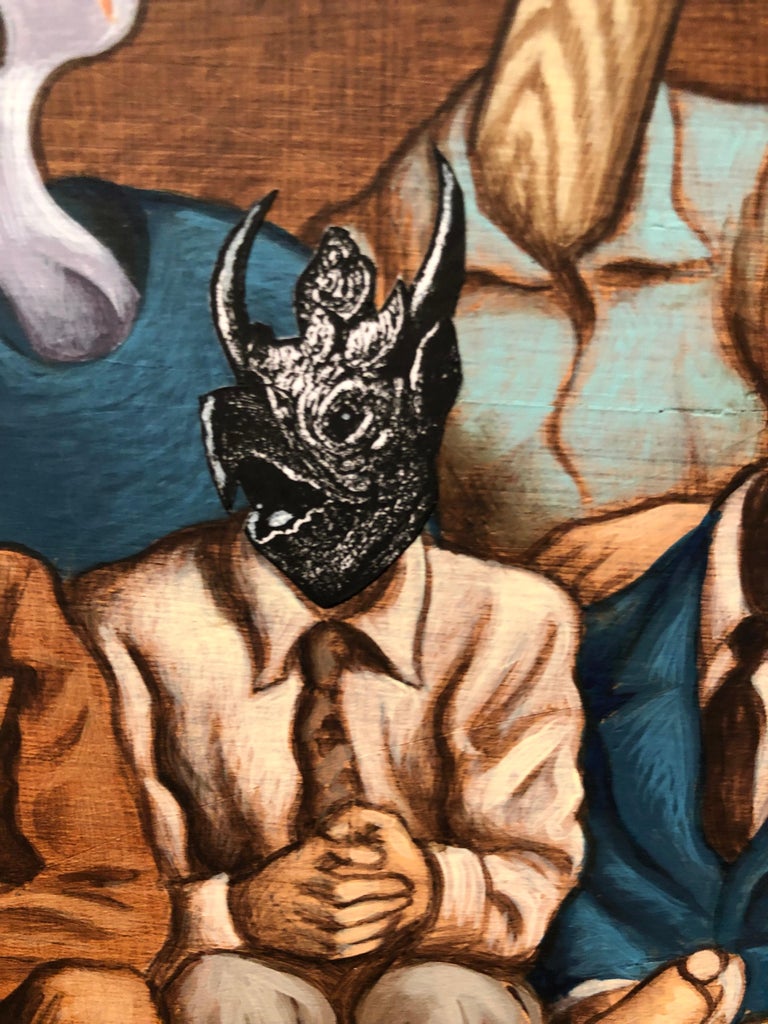 Steve Carver - Gathering of Friends, Painting For Sale at 1stdibs