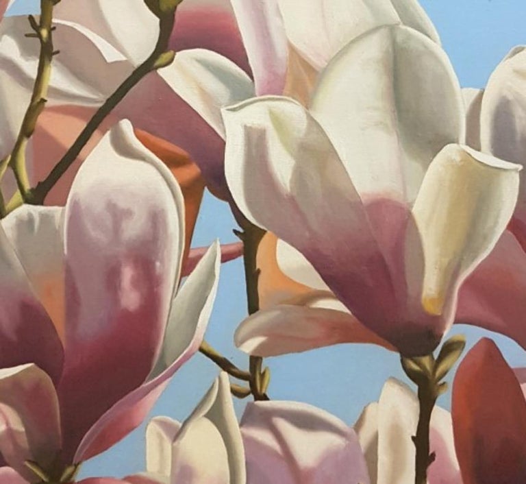 Steve Foster - A Moment in Time - Hyper-realistic Magnolia Tree: Oil on ...