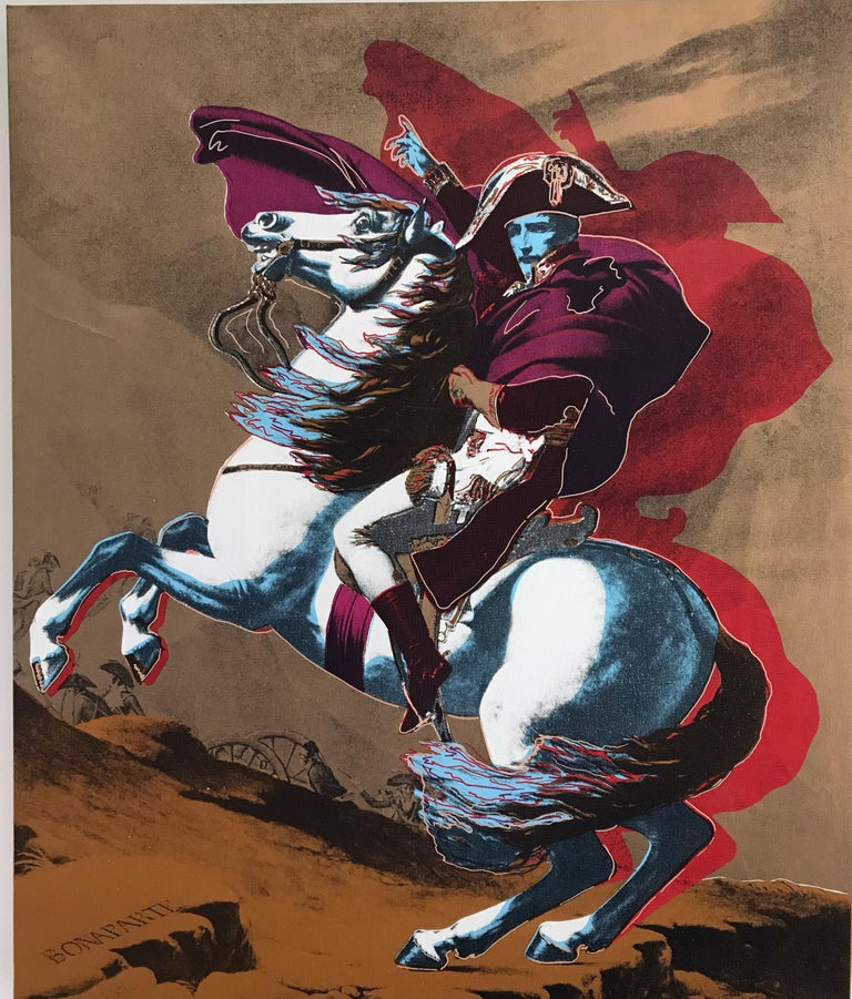 Steve Kaufman - Steve Kaufman Napoleon State I (Gold) For Sale at 1stDibs