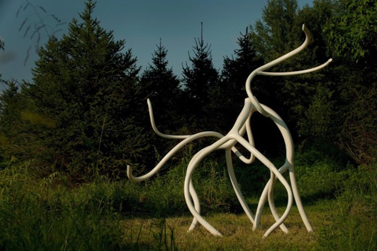 Steve Tobin - "Dancing Root 2012", Large Contemporary Abstract Metal ...