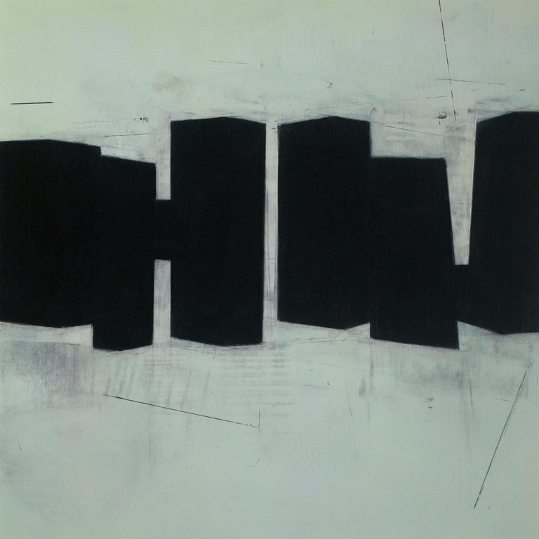 Steven Baris - Steven Baris, Chunkchain A4, 2019, oil on mylar, 14 x 14 ...