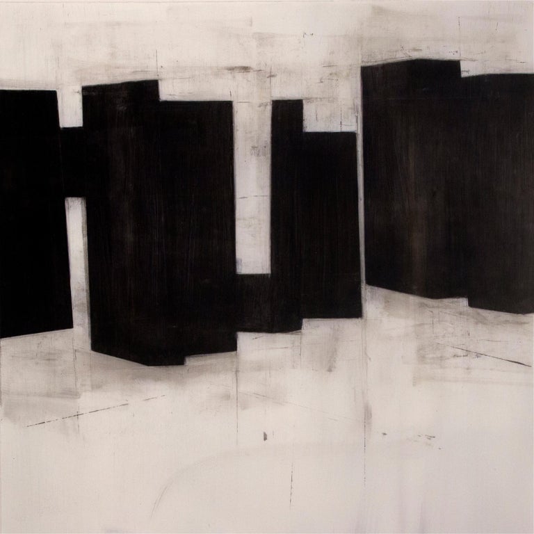 Steven Baris - Steven Baris, Chunkchain A4, 2019, oil on mylar, 14 x 14 ...
