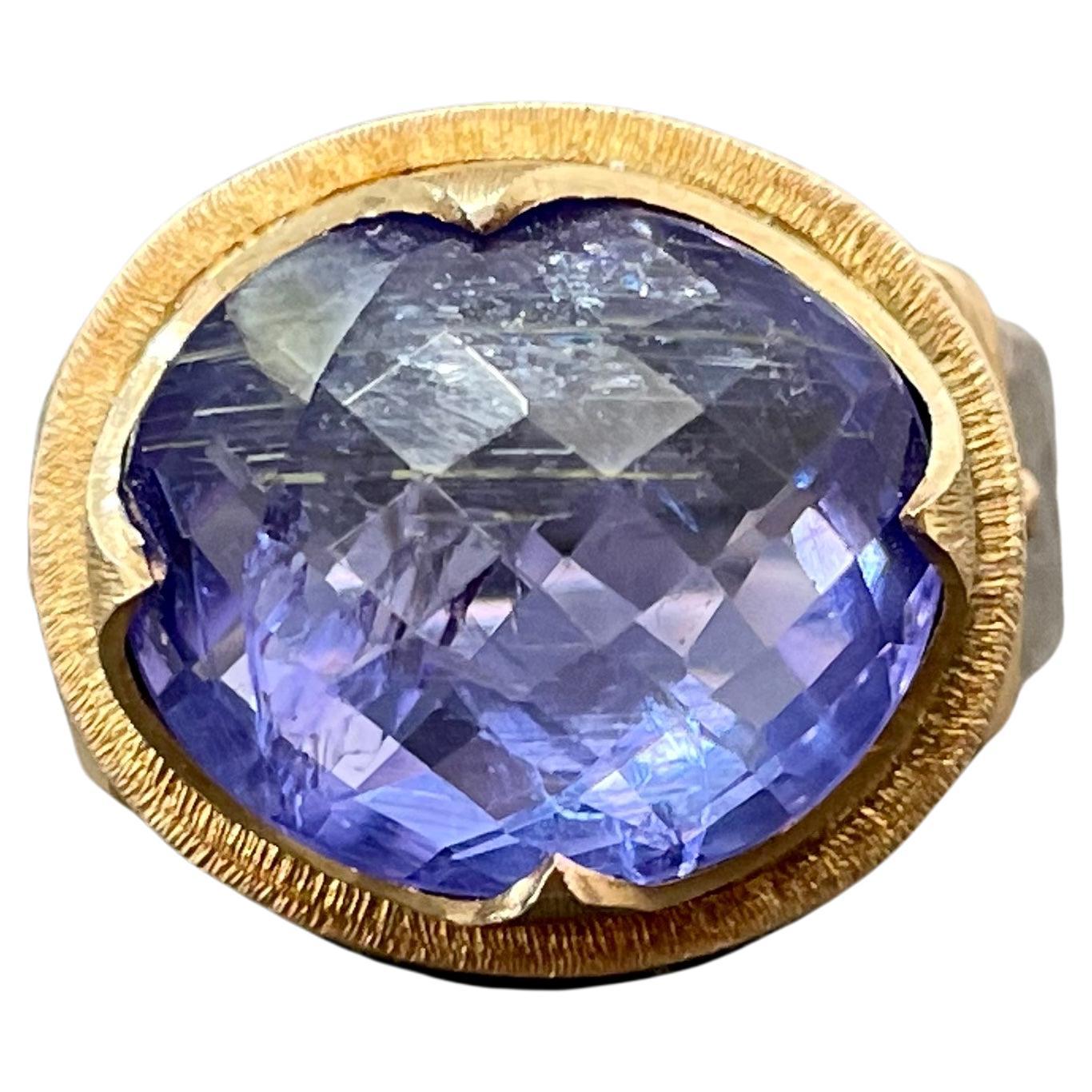 Steven Battelle 10.8 Carats Sleeping Beauty Turquoise 18K Gold Silver ...