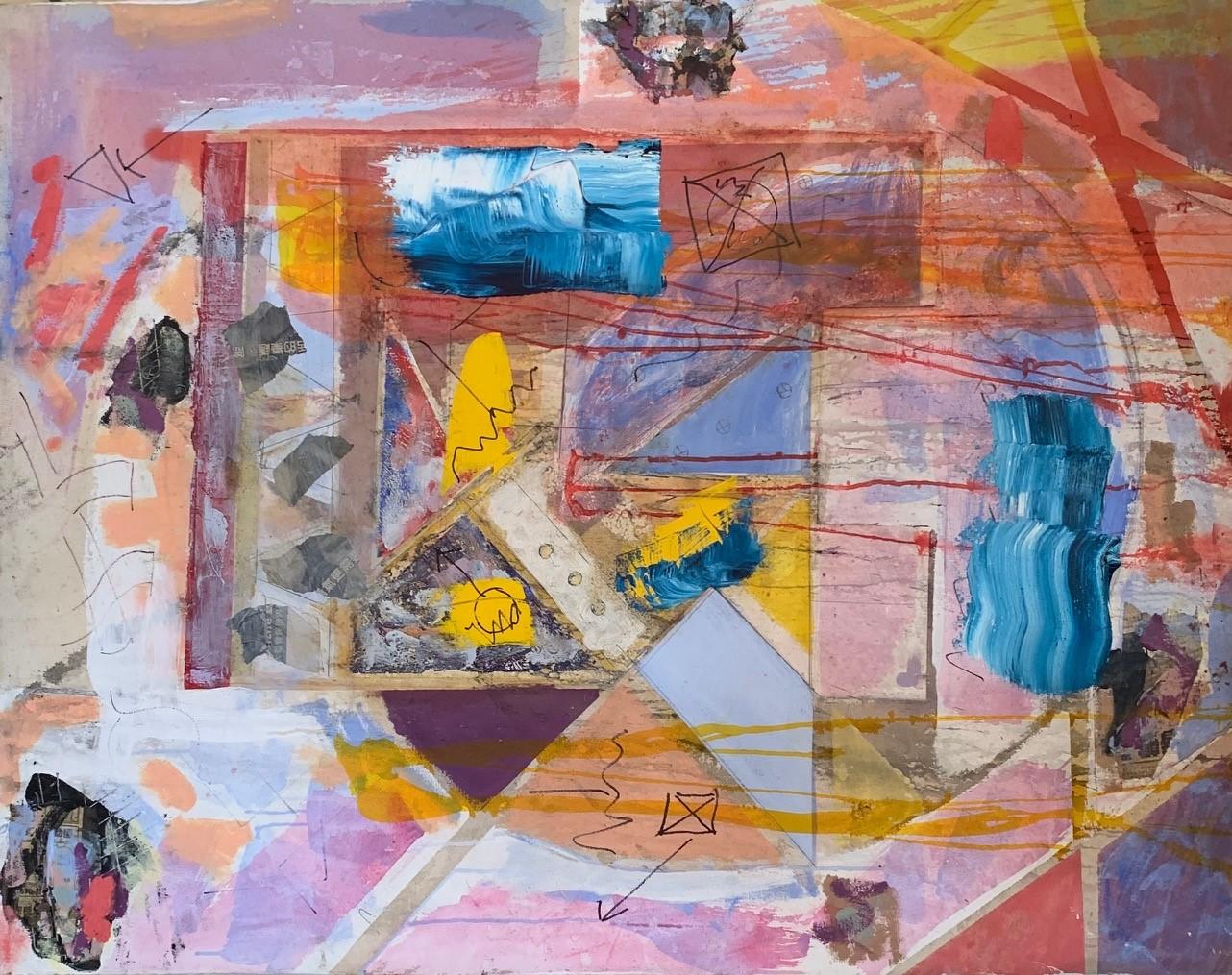 Annie King - Untitled 144 by Annie King, Framed Abstract Mixed Media on ...