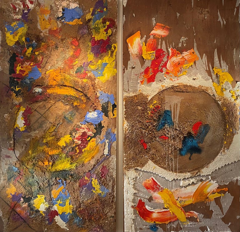 Steven H. Rehfeld - "Sea of Love" Oil saw dust foam on wood 8ft x 8ft ...