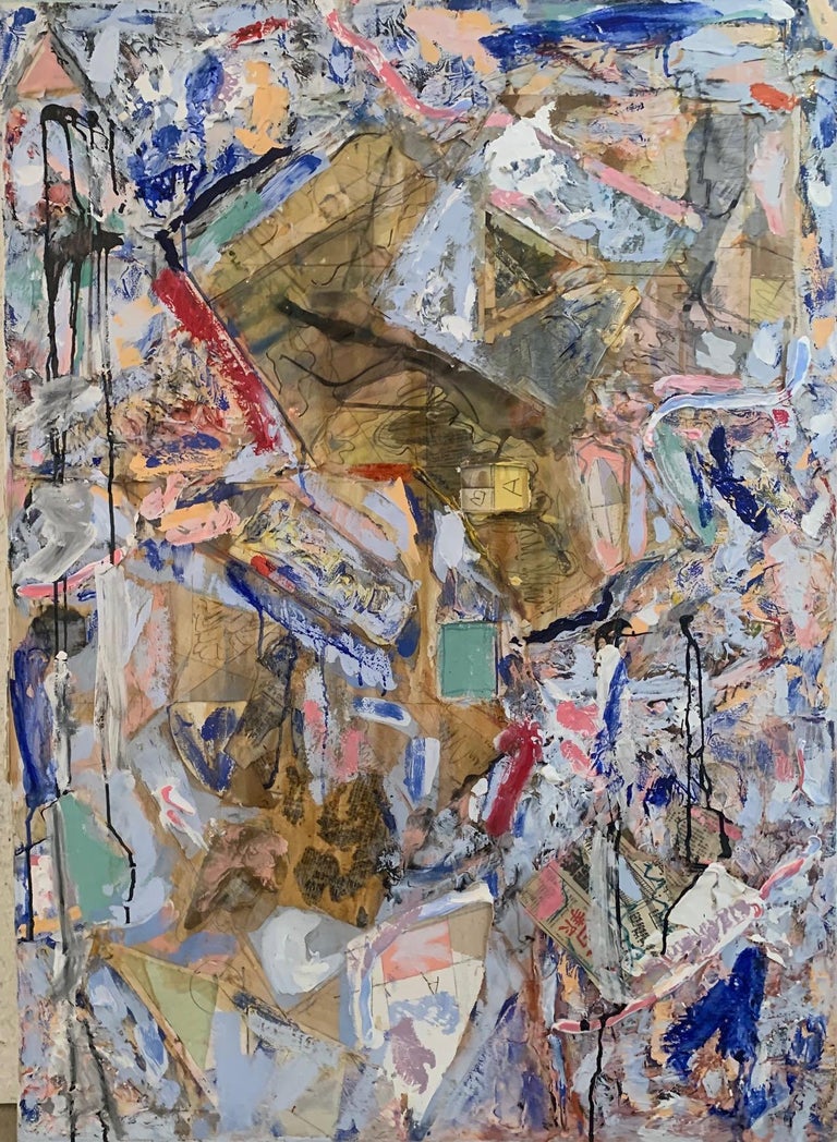 Steven H. Rehfeld - 'Untitled' Original Contemporary Abstract Mixed ...