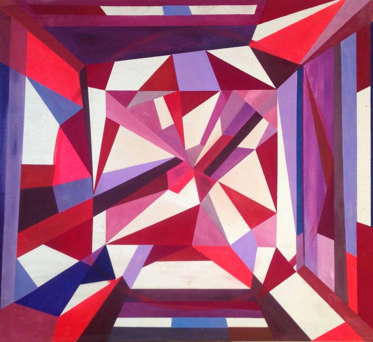 Steven Kinder - F-Red-G28-15 in Red, Framed For Sale at 1stDibs