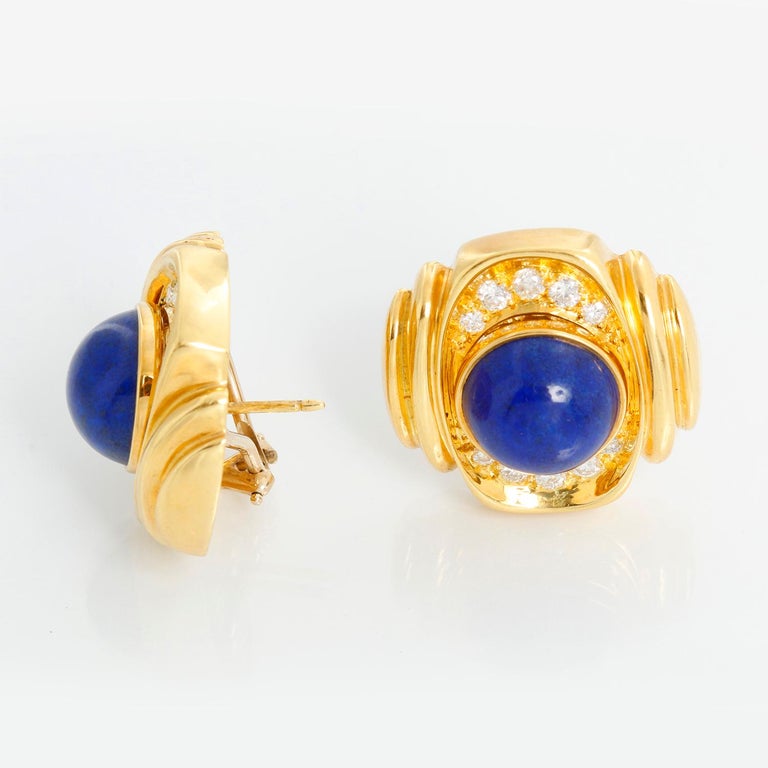 Steven Lagos 18K Yellow Gold Interchangeable Gemstone Earrings For Sale ...