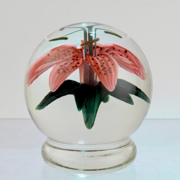 Steven Lundberg / Lundberg Studios Glass Tiger Lily Pedestal ...