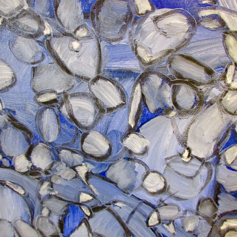 Steven Miller - Blue Flame, Painting, Oil on Canvas For Sale at 1stDibs