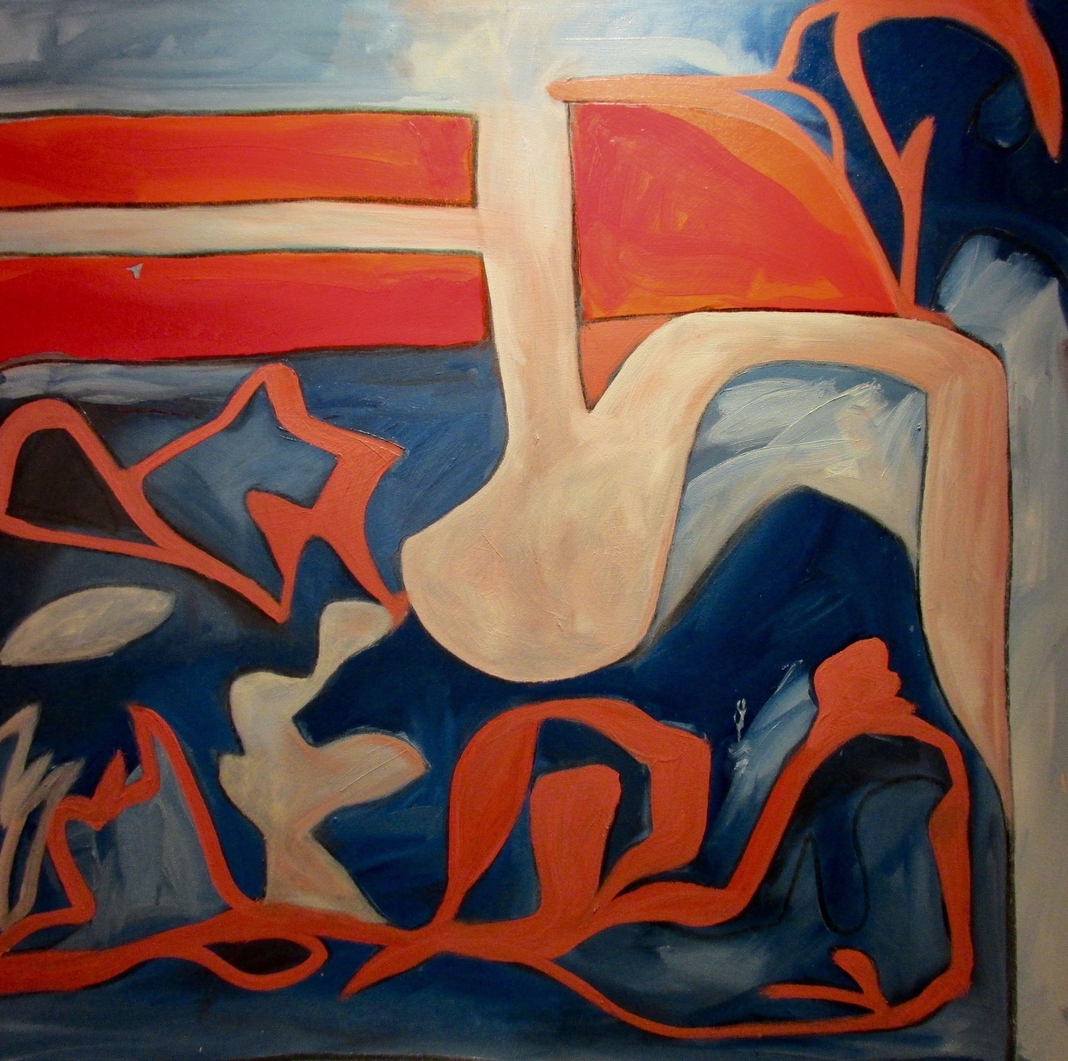 Steven Miller - Over There, Painting, Oil on Canvas For Sale at 1stDibs