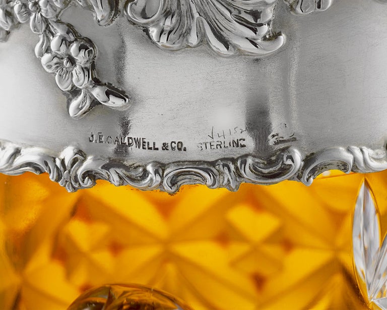 Stevens and Williams Butterscotch Cut to Clear Jug For Sale at 1stDibs