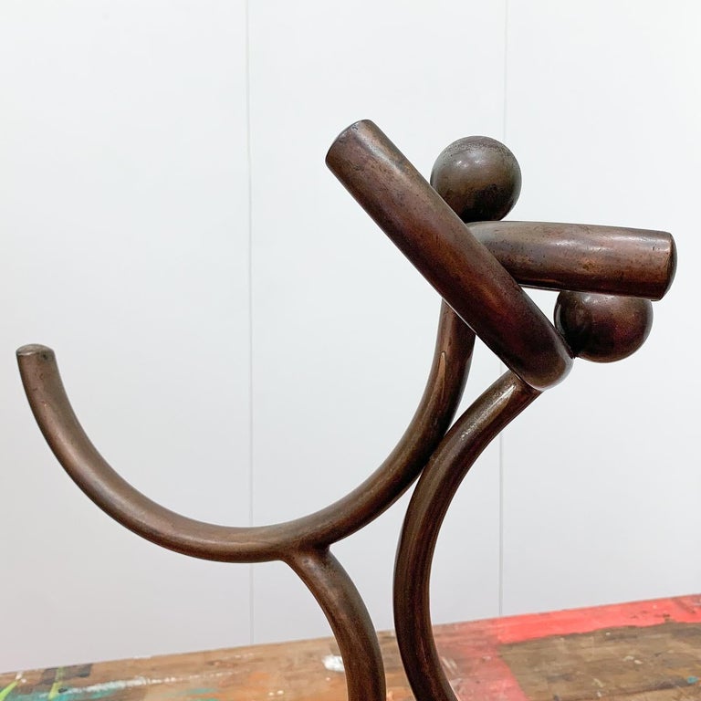 Stick Figures Sculpture in a Detachable Embrace, Unknown Artist, Mid C ...