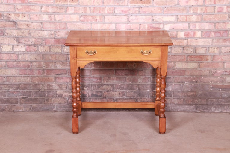 Stickley American Colonial Cherry Wood Writing Desk, 1960 For Sale at ...