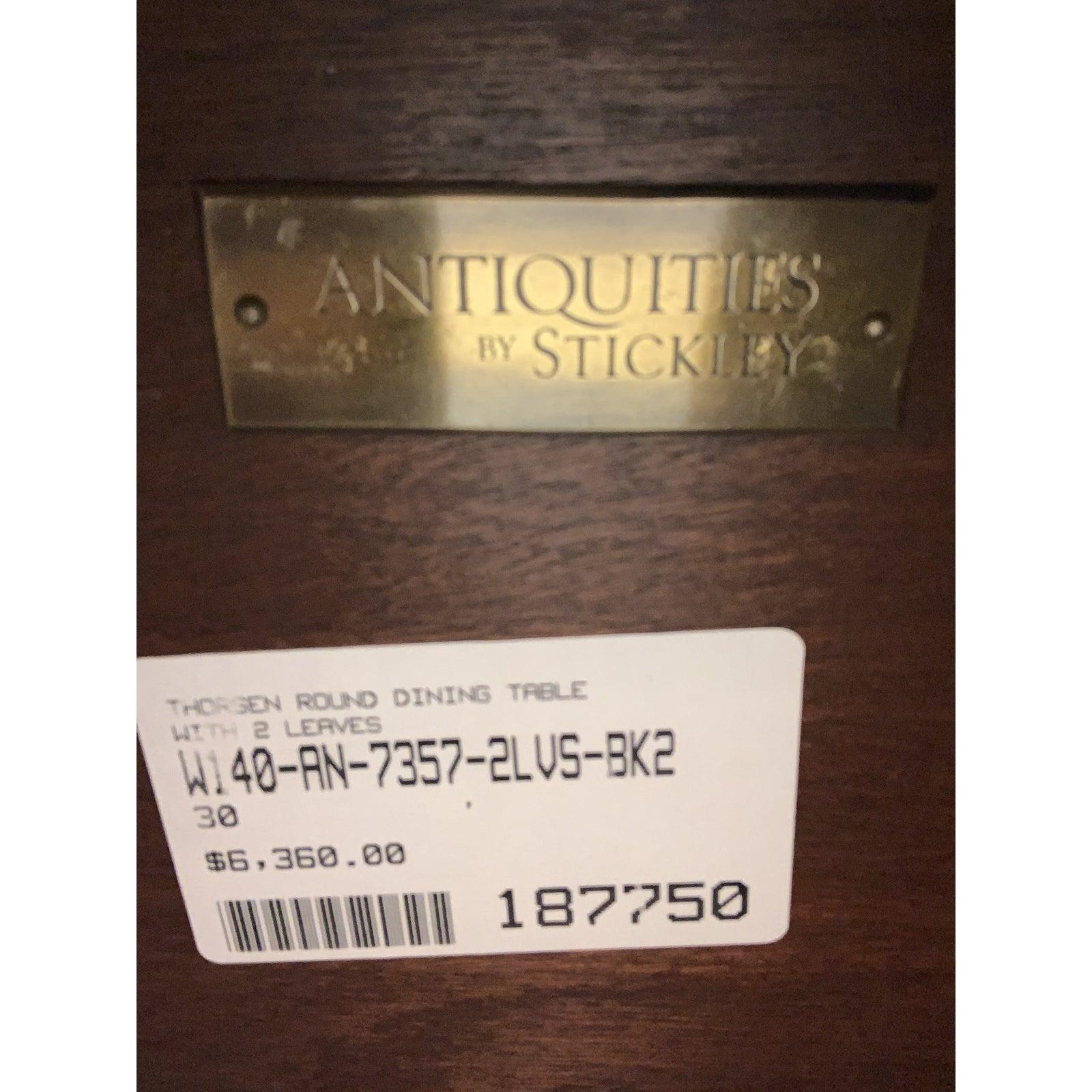 Stickley Antiquities Thorsen Cherry Split Pedestal Dining Table For ...