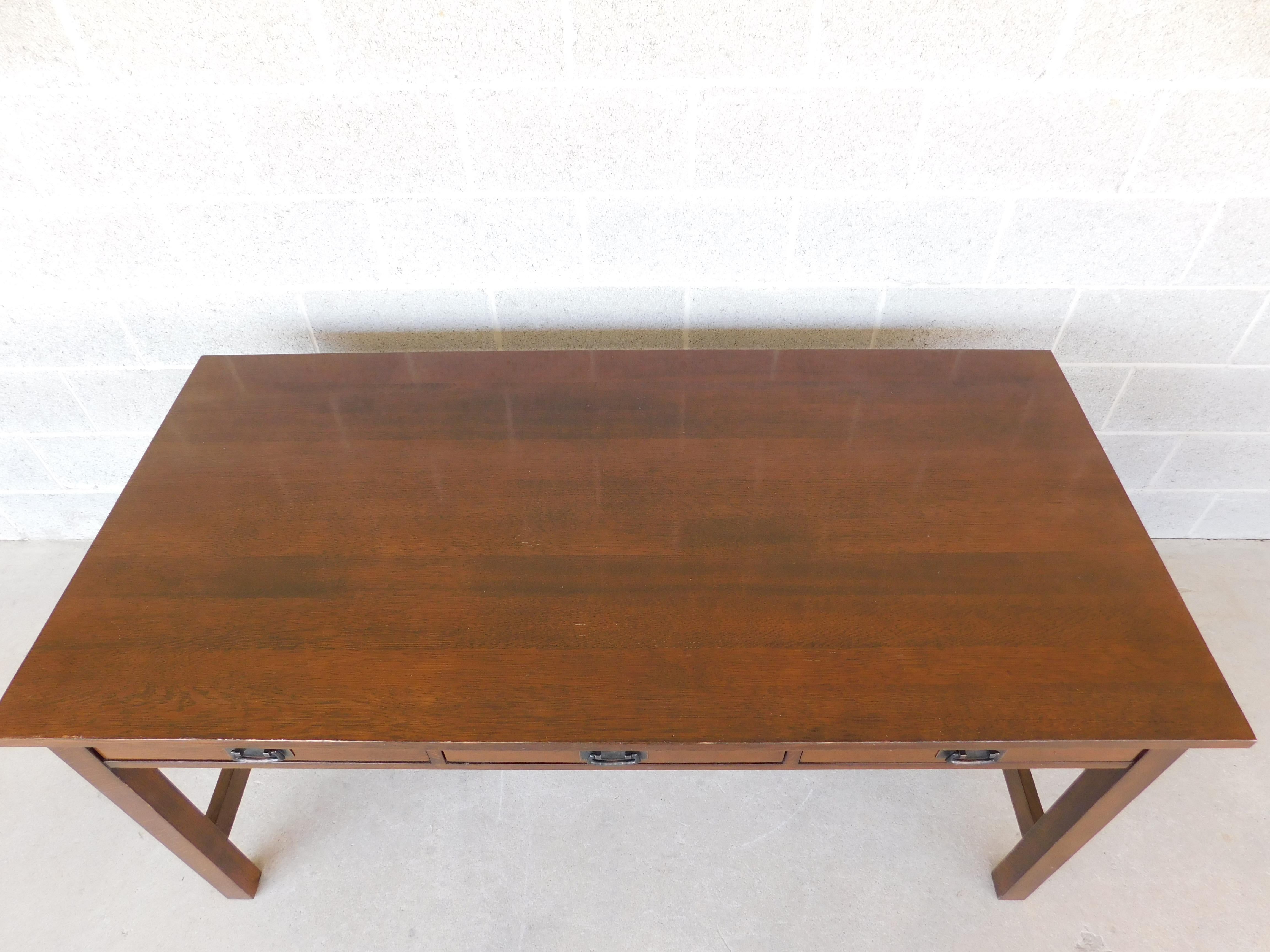 Stickley Arts and Crafts Mission Oak Collection Library Table / Desk at ...