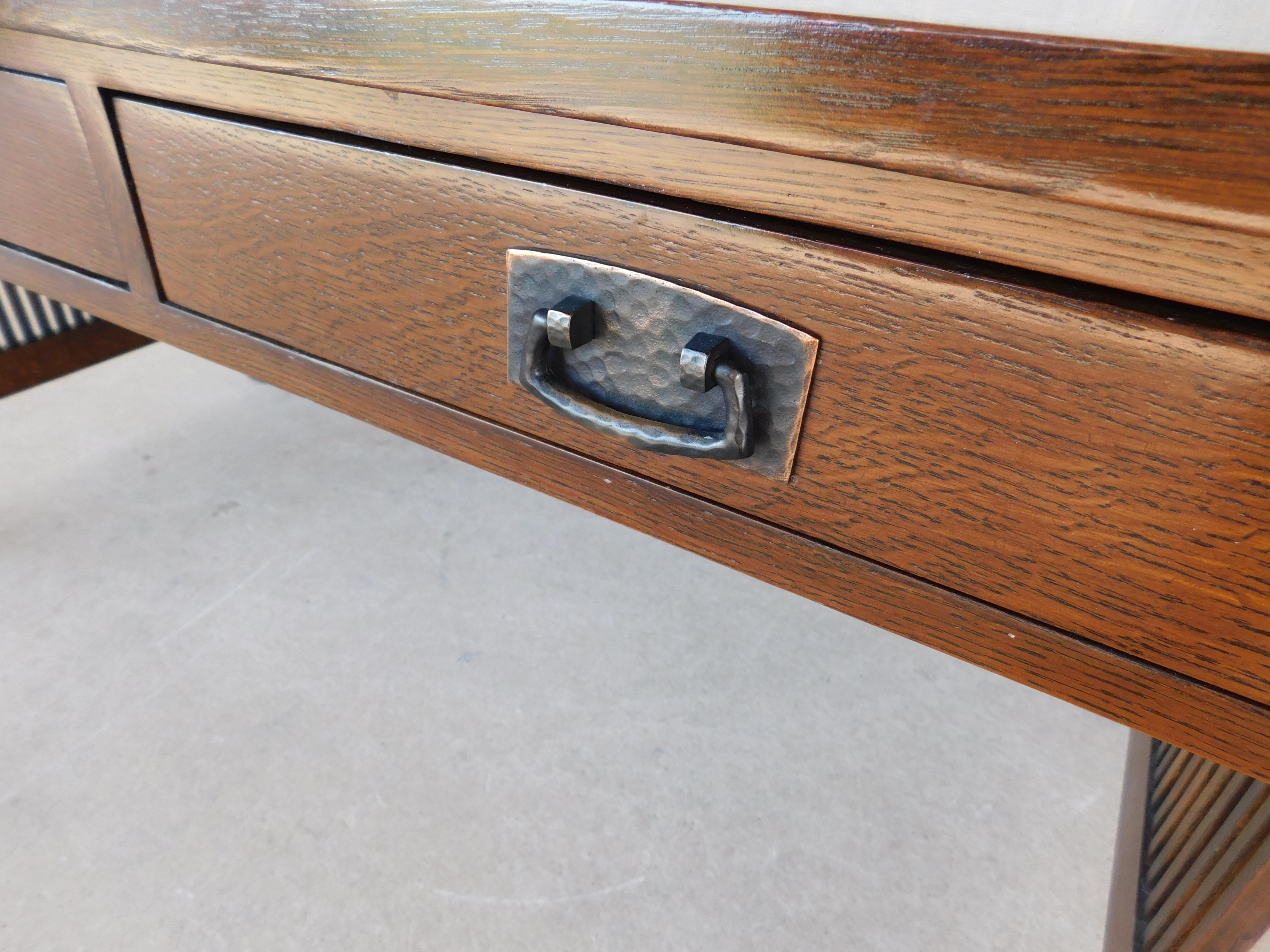 Stickley Arts and Crafts Mission Oak Collection Library Table / Desk at ...