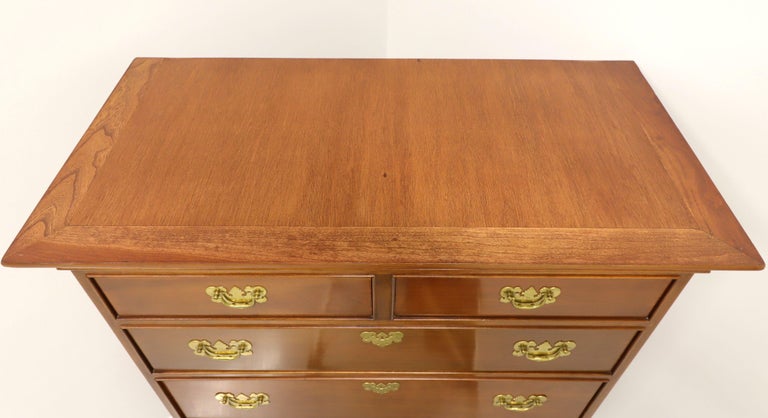 STICKLEY Cherry Queen Anne Style Highboy Chest at 1stDibs