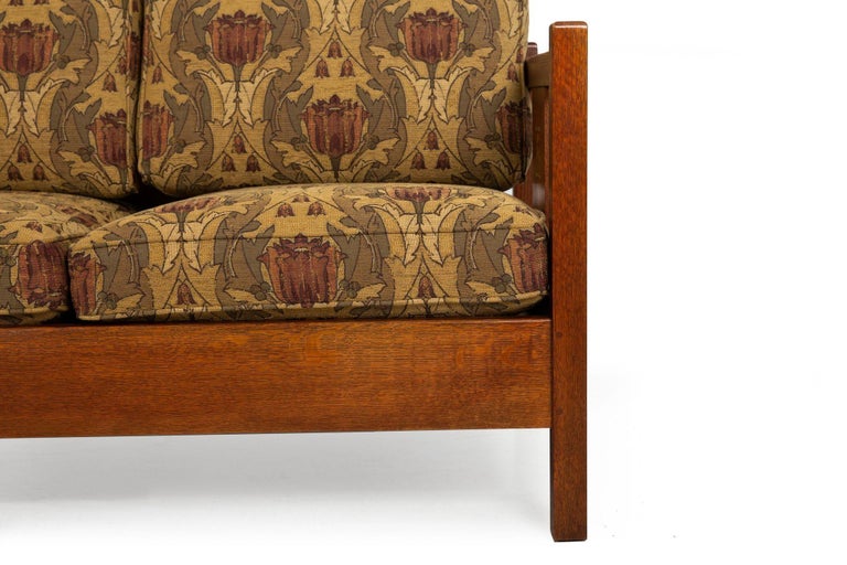 Stickley “Harvey Ellis Collection” Arts and Crafts Mission Oak Loveseat ...