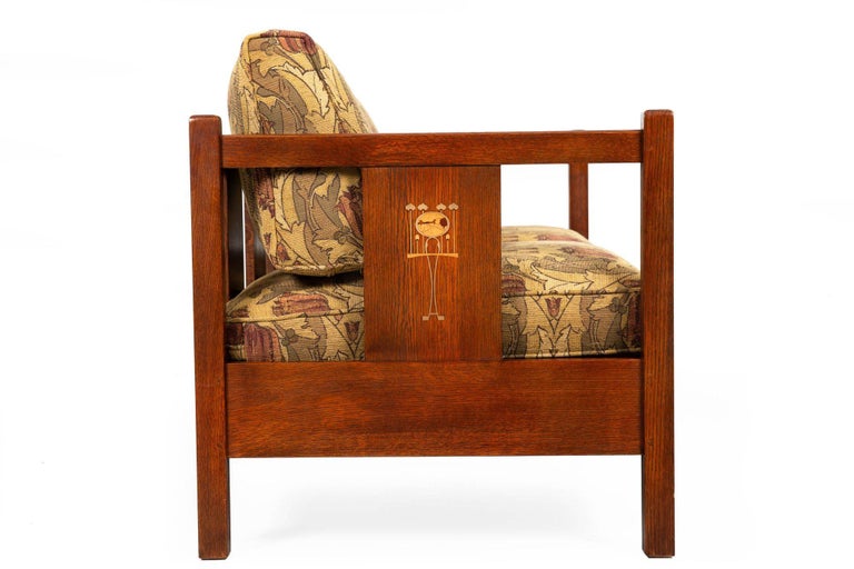 Stickley “Harvey Ellis Collection” Arts and Crafts Mission Oak Loveseat ...