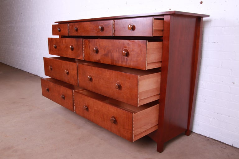 Stickley Harvey Ellis Collection Cherry Wood and Tiger Maple Dresser at ...