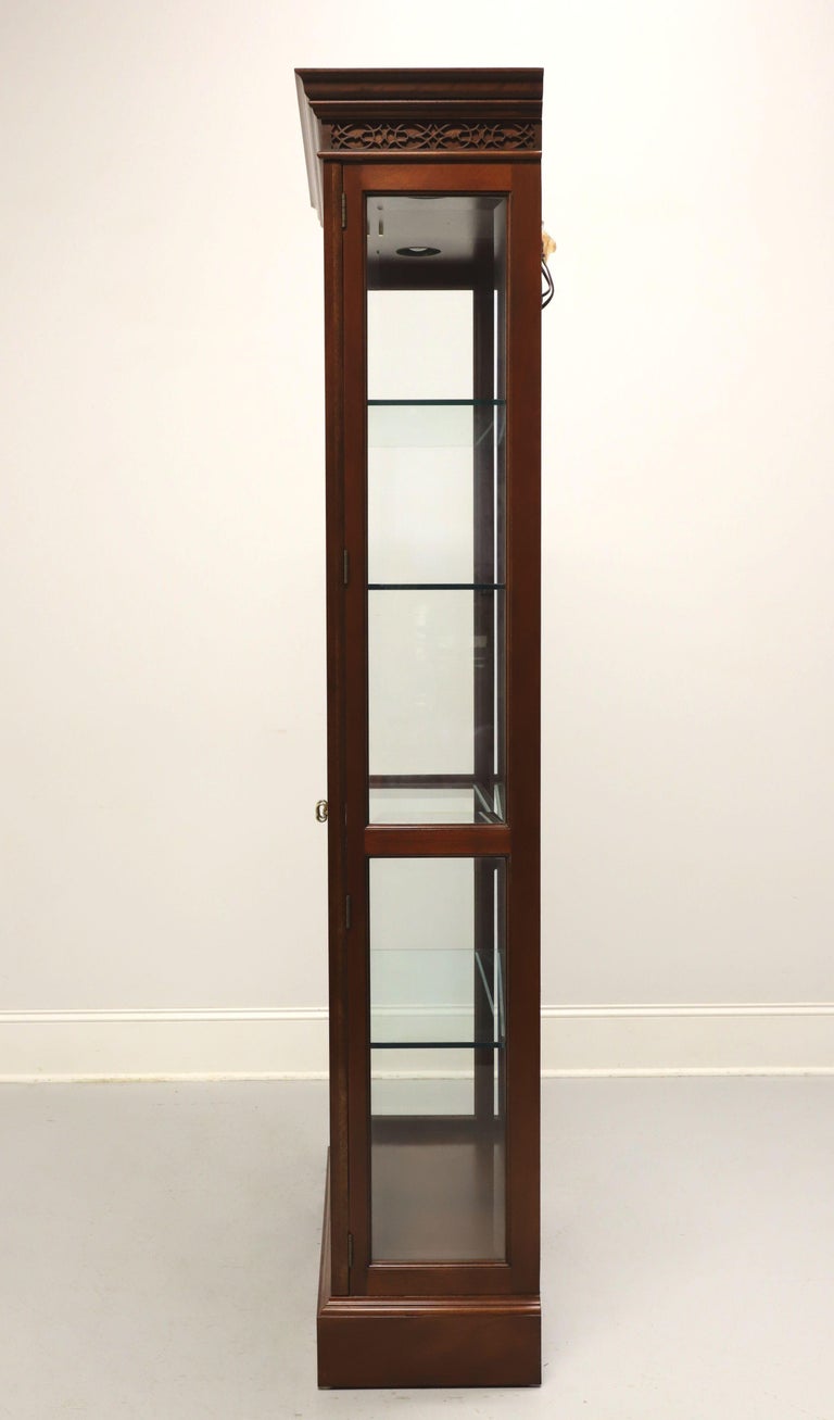 STICKLEY Mahogany Chippendale Curio Display Cabinet - B For Sale at 1stDibs